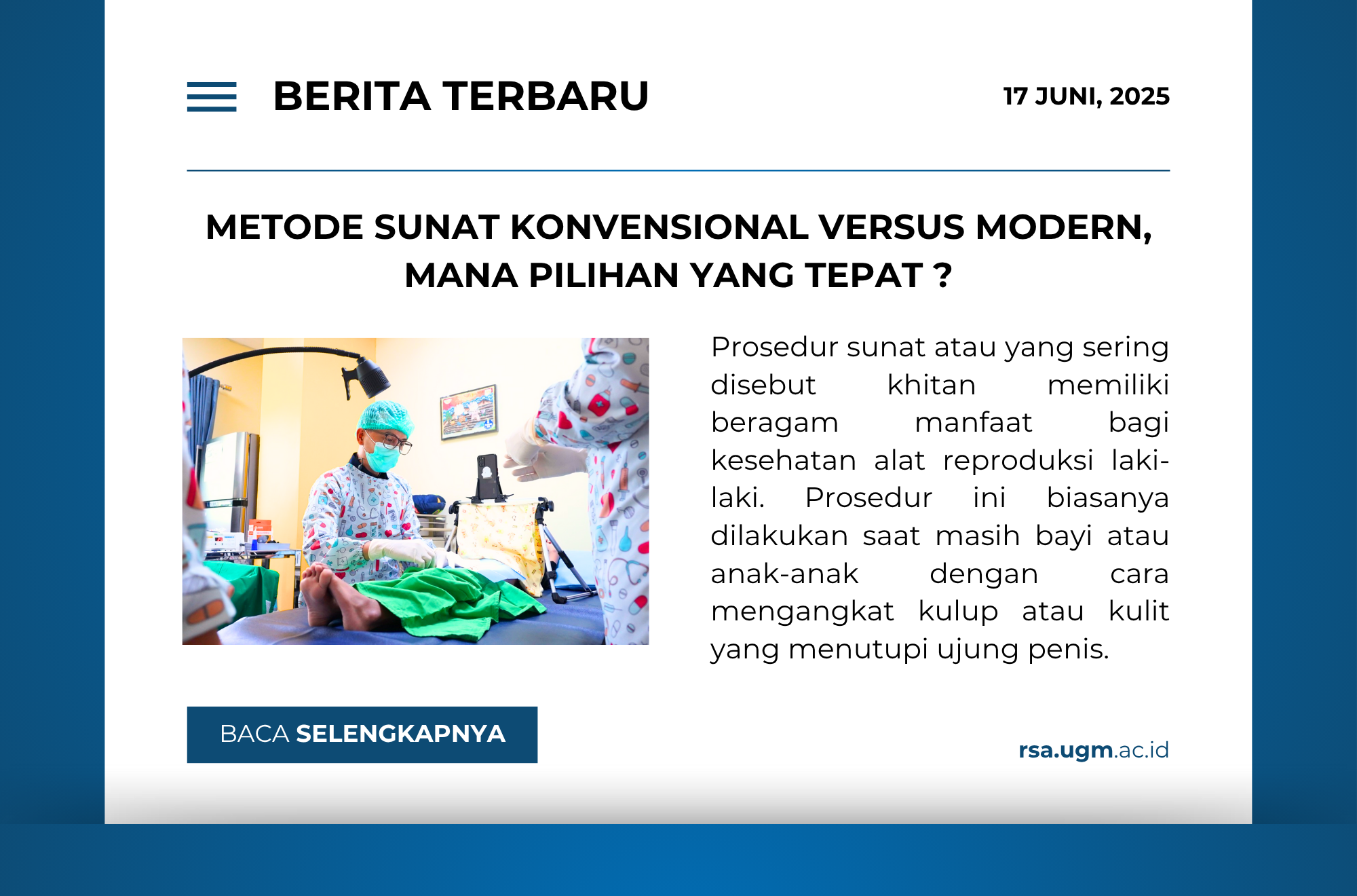 Metode Sunat Konvensional versus Modern, Mana Pilihan yang Tepat ...